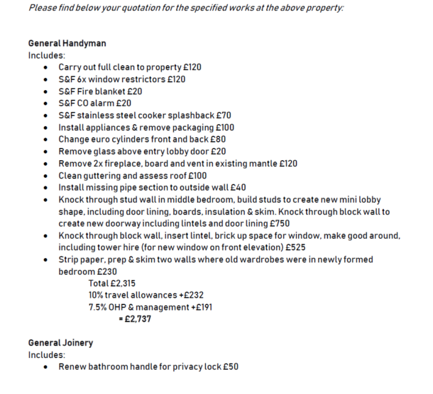 UK Property Building Cost & Refurbishment Examples | BH Property ...